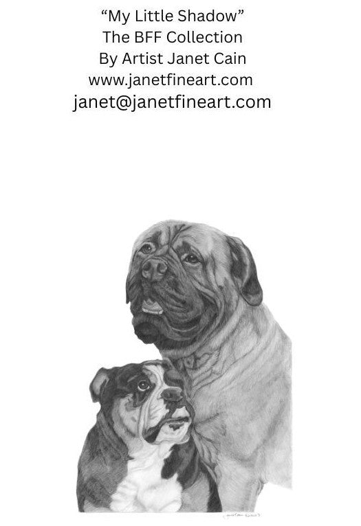 "My Little Shadow" NOTE CARDS – Janet Fine Art